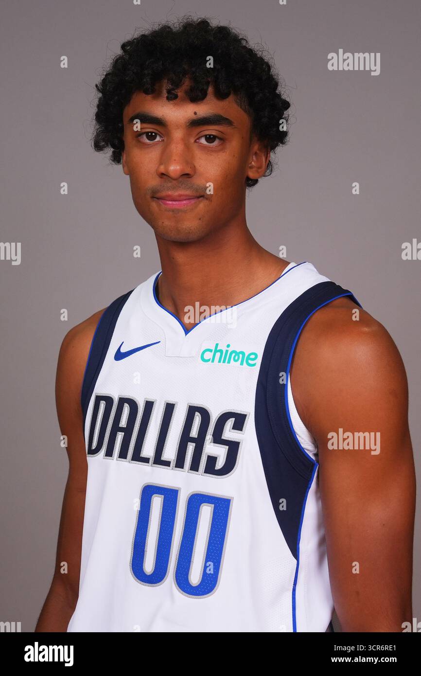 Dallas Mavericks guard Max Christie (00) poses for a photo during the ...