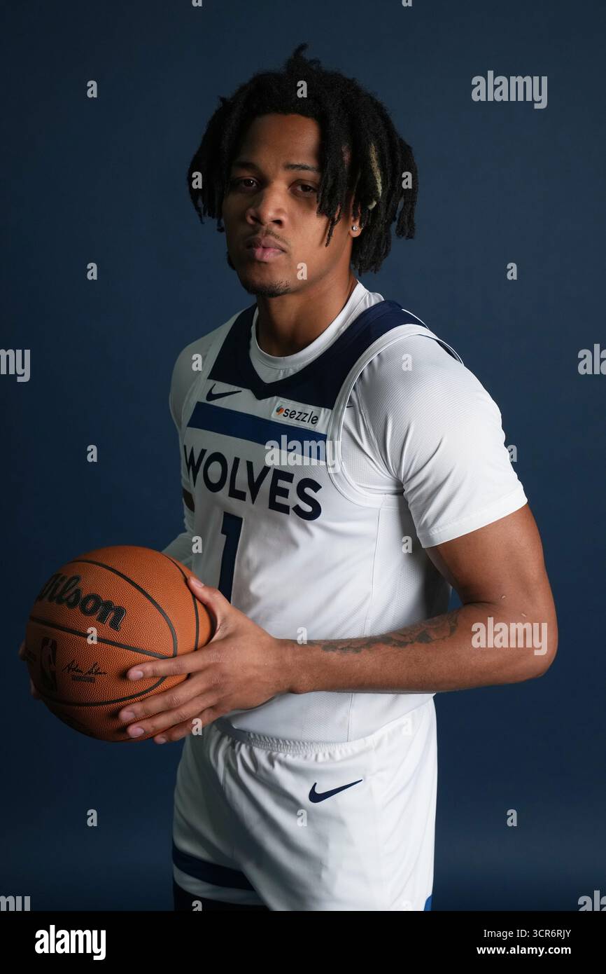 Minnesota Timberwolves guard Terrence Shannon Jr. poses for a photo ...