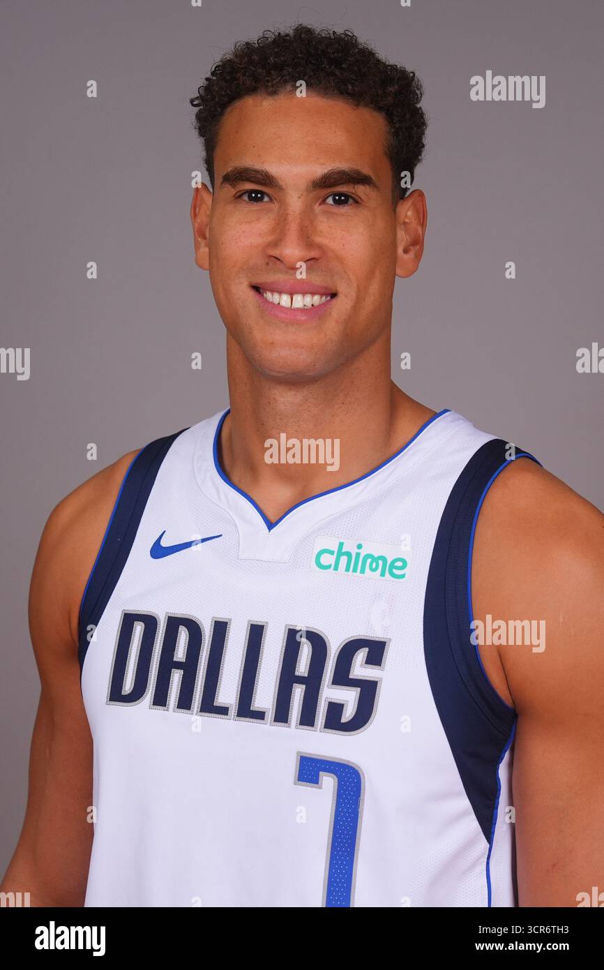 Dallas Mavericks center Dwight Powell (7) poses for a photo during the ...