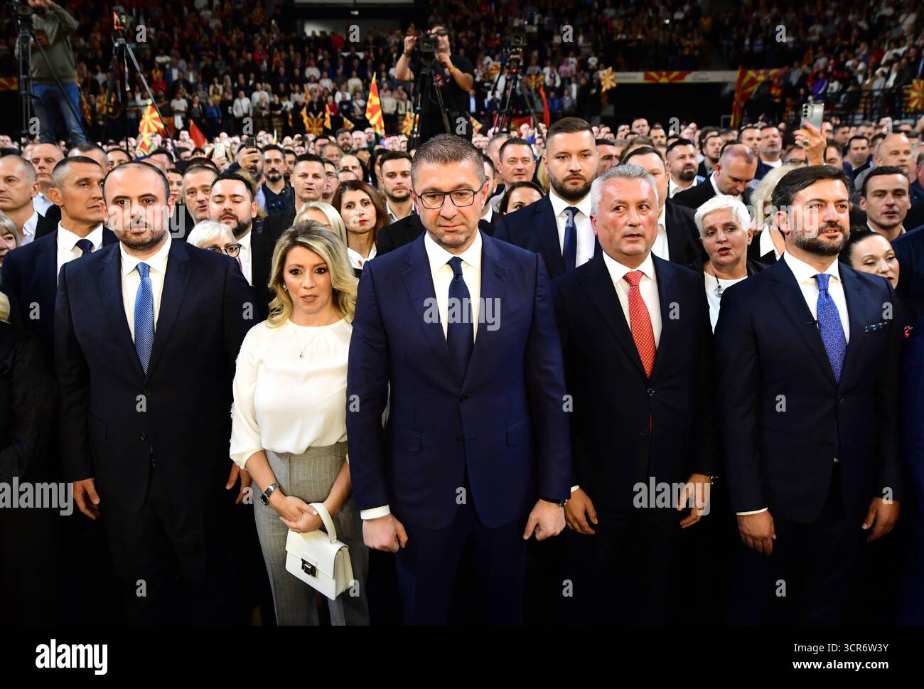 Hristijan Mickoski primeminister of North Macedonia and leader of the ...