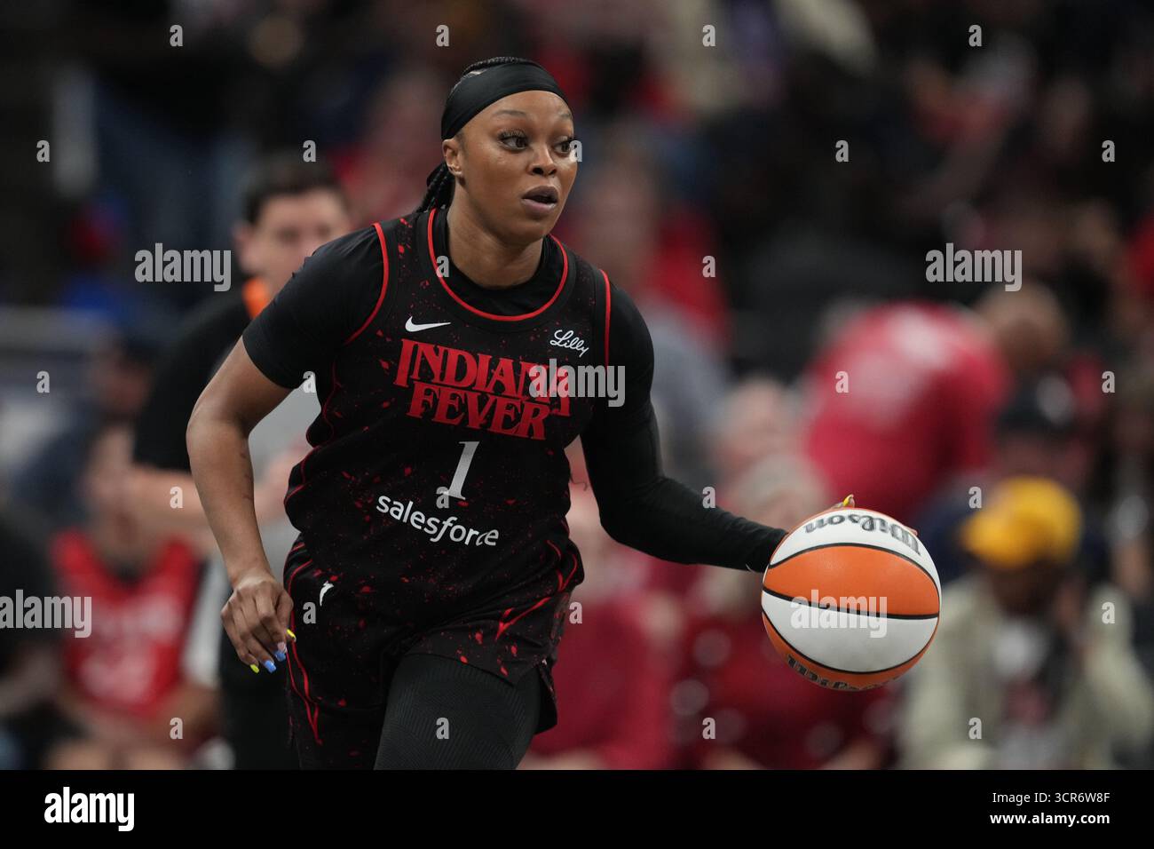 Indiana Fever's Odyssey Sims dribbles during second half of Game 3 of a ...