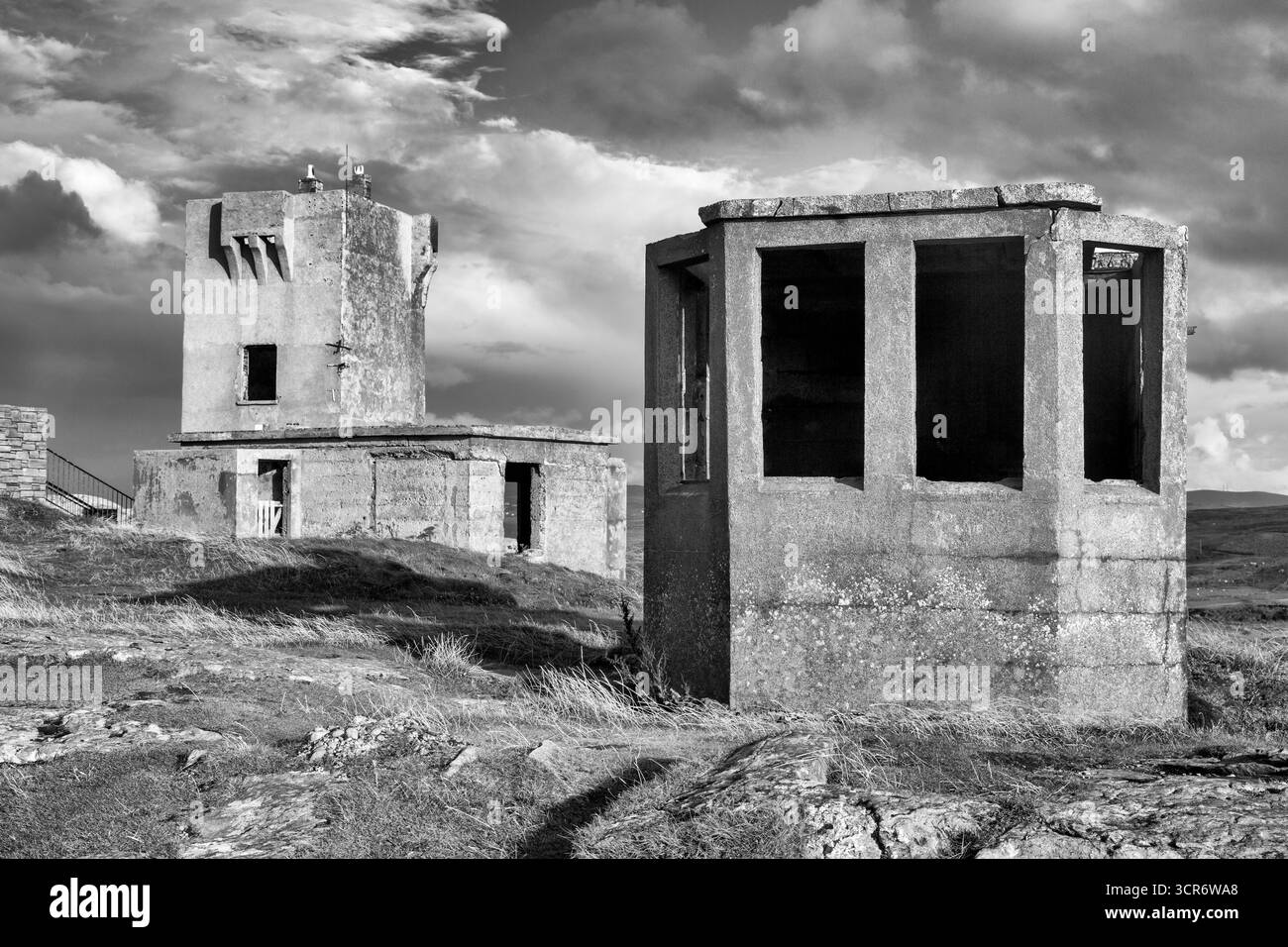 Old head signal tower Black and White Stock Photos & Images - Alamy