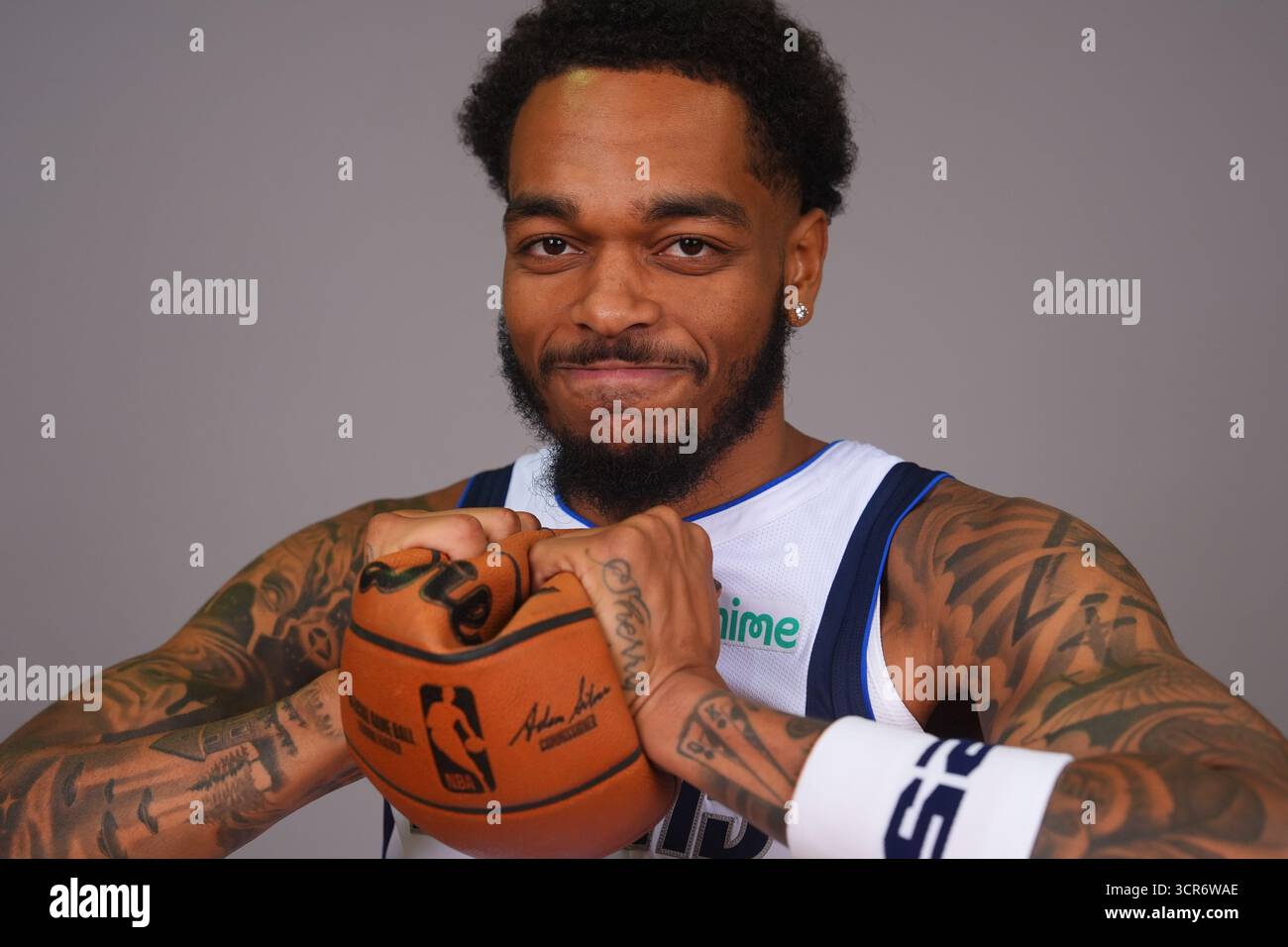 Dallas Mavericks forward P.J. Washington poses for a photo during the ...