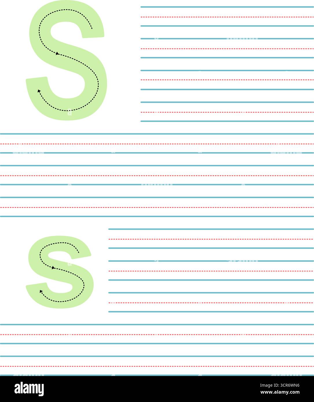 Colorful tracing worksheet for learning to write the capital and ...