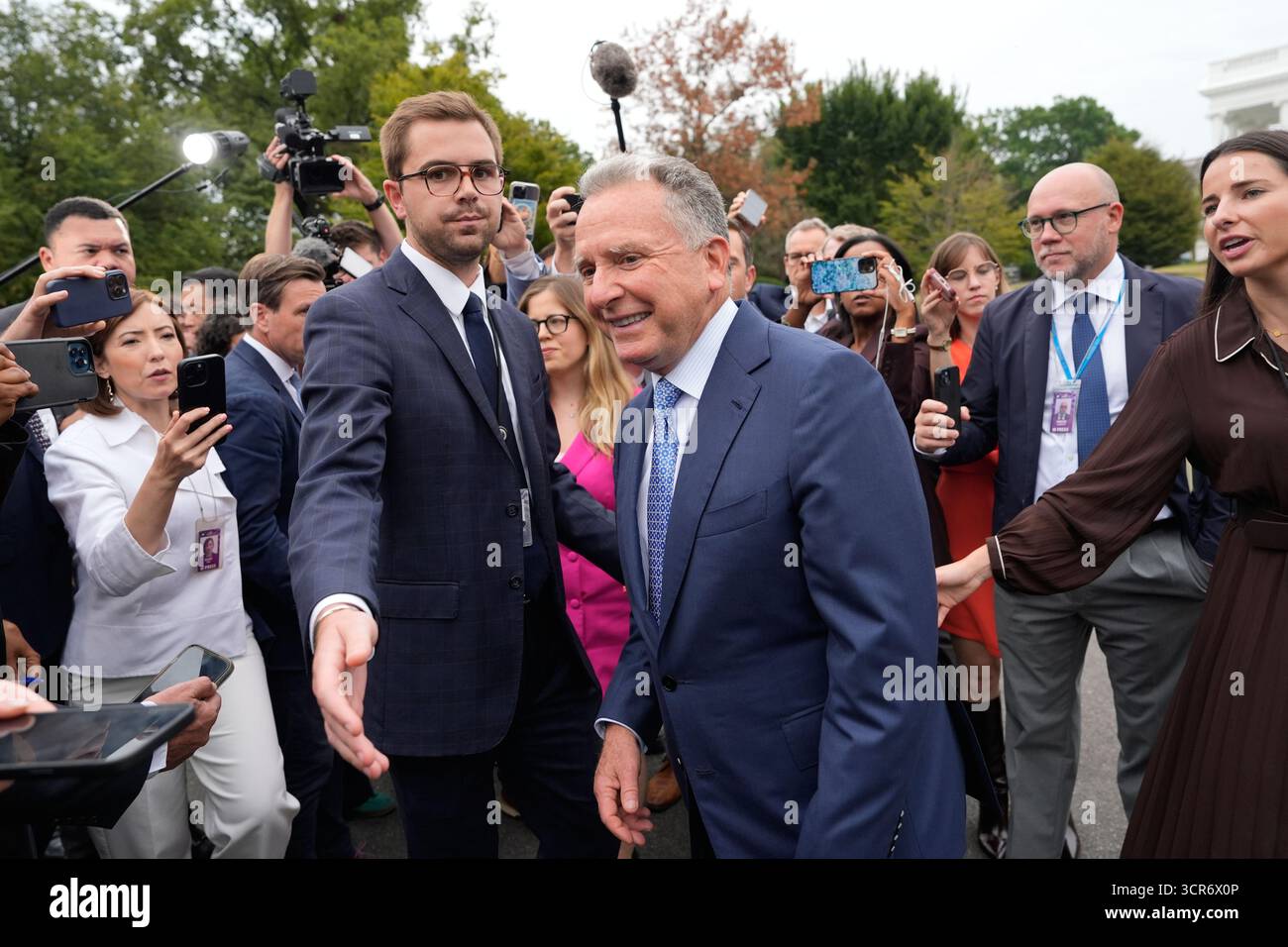 U.S. Special Envoy to the Middle East Steve Witkoff turns to leave ...