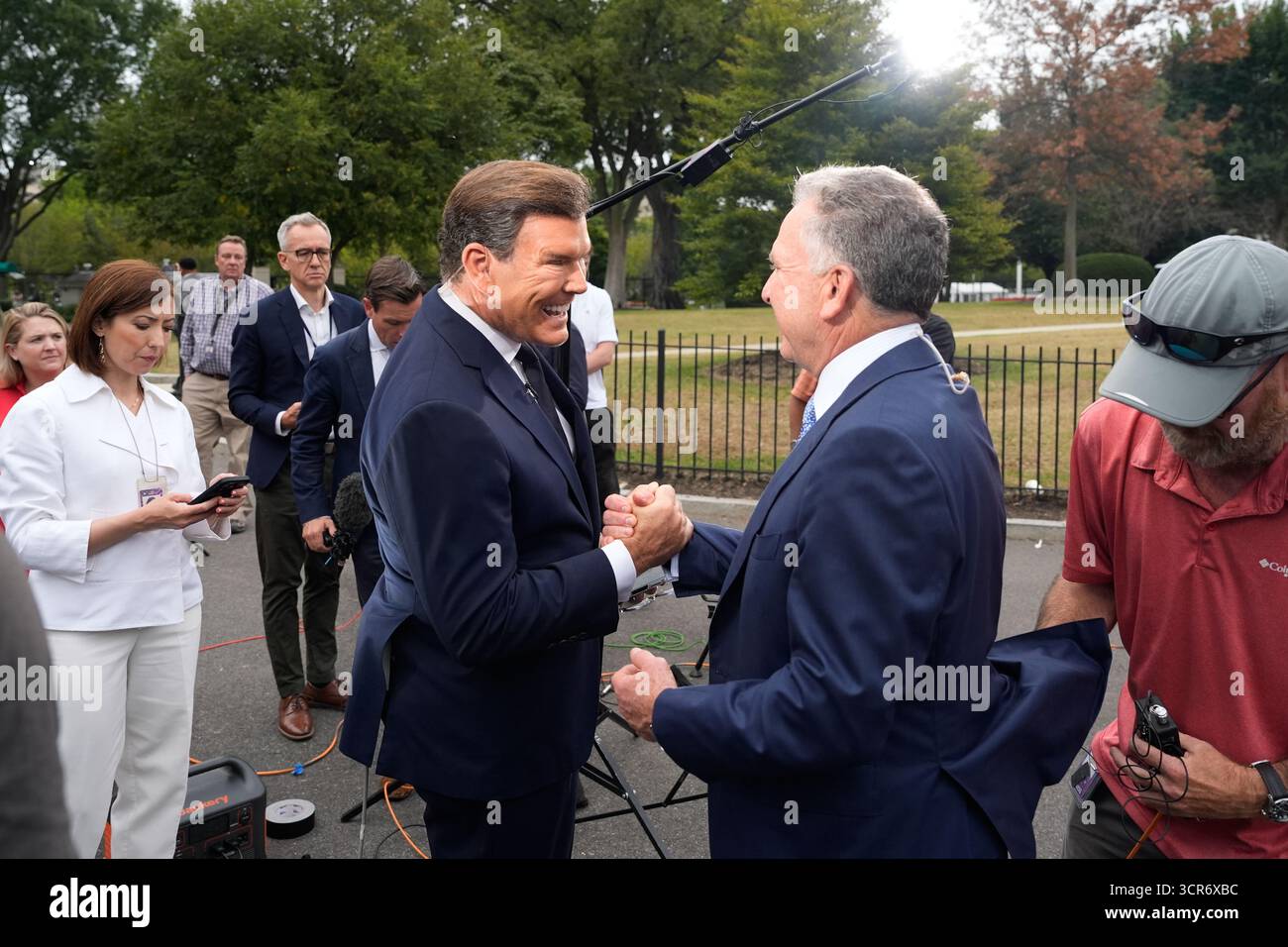 U.S. Special Envoy to the Middle East Steve Witkoff shakes hands with ...