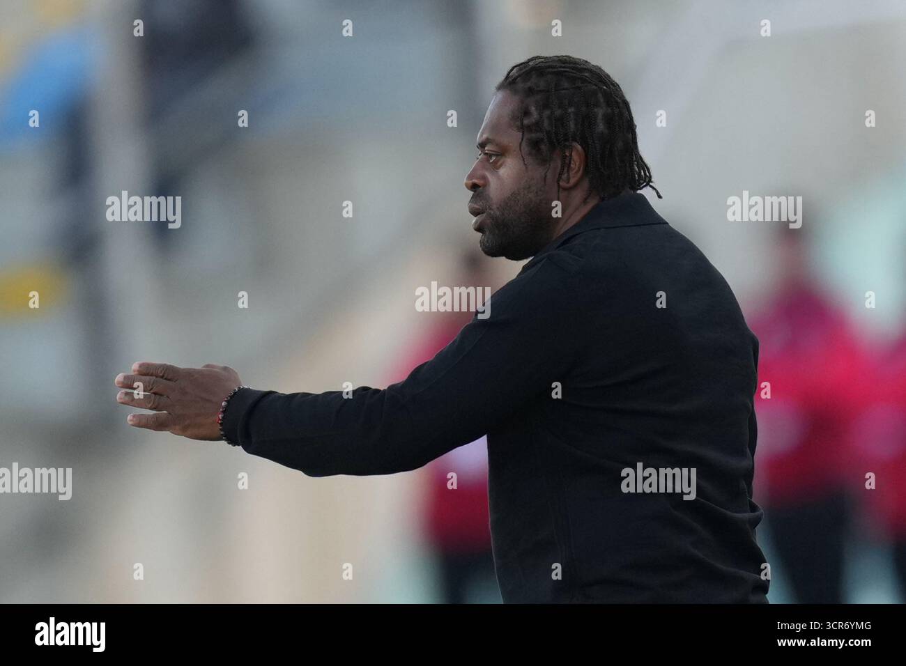 France's coach Bernard Diomede instructs his players during a FIFA U-20 ...