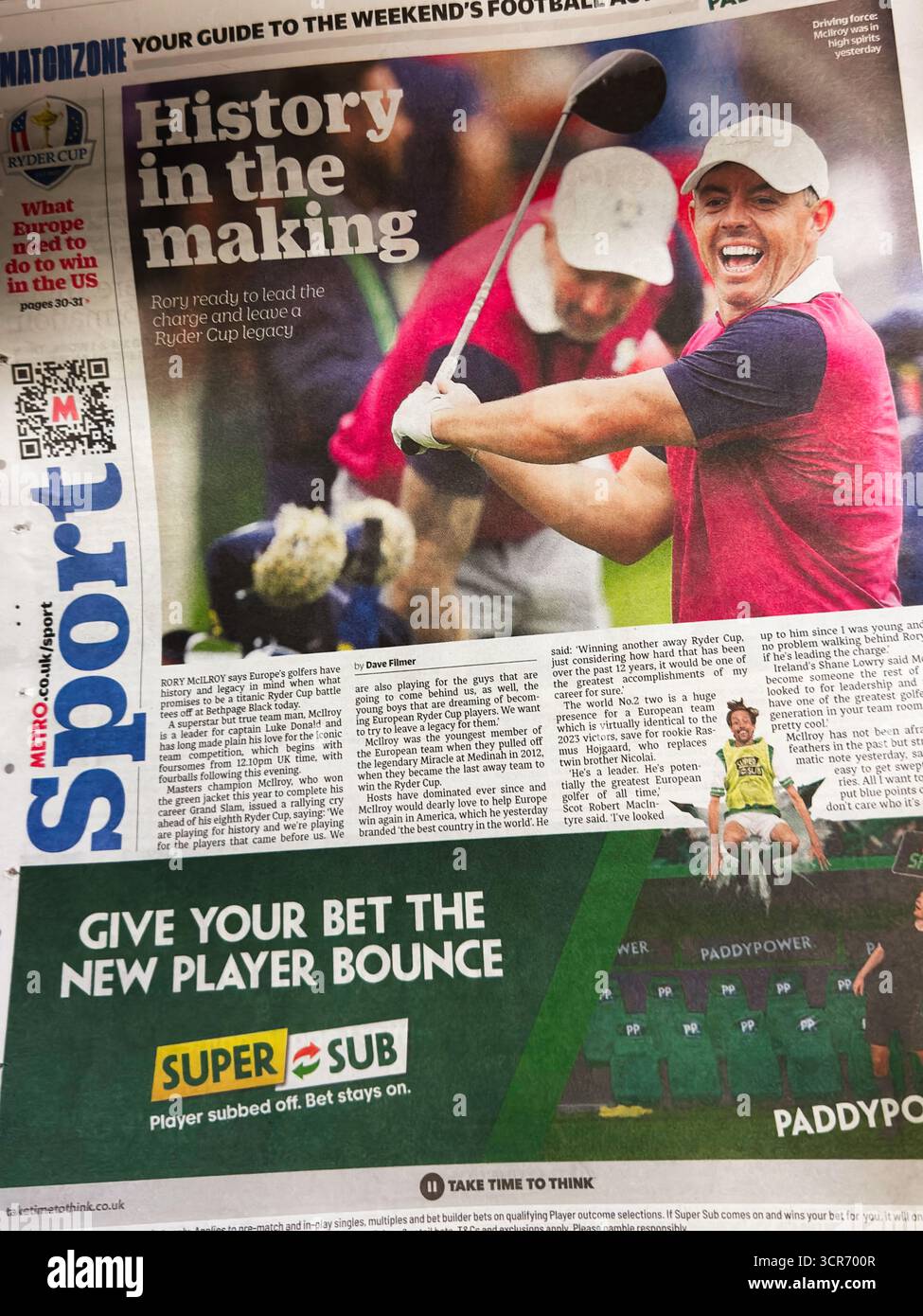 Ryder cup 2025 mcilroy hi-res stock photography and images - Alamy