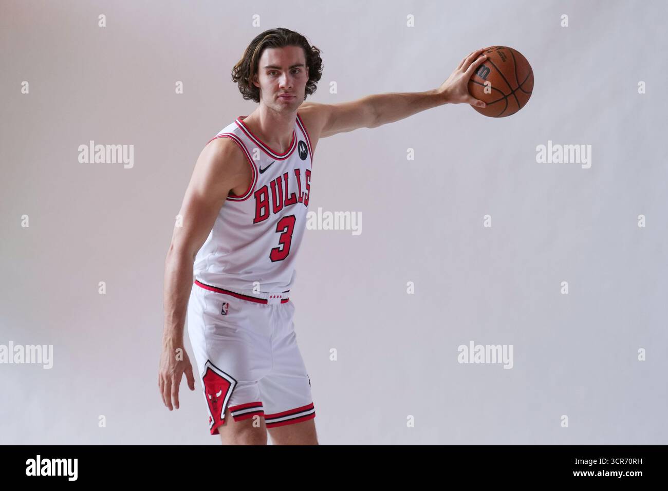 Chicago Bulls' Josh Giddey poses for photographers during the NBA ...