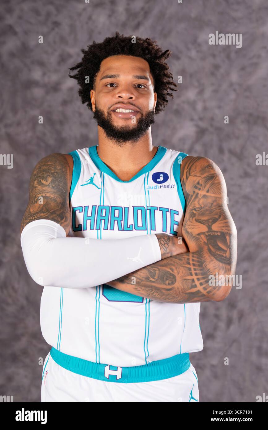 Charlotte Hornets' Mile Bridges poses for a photo during the NBA ...