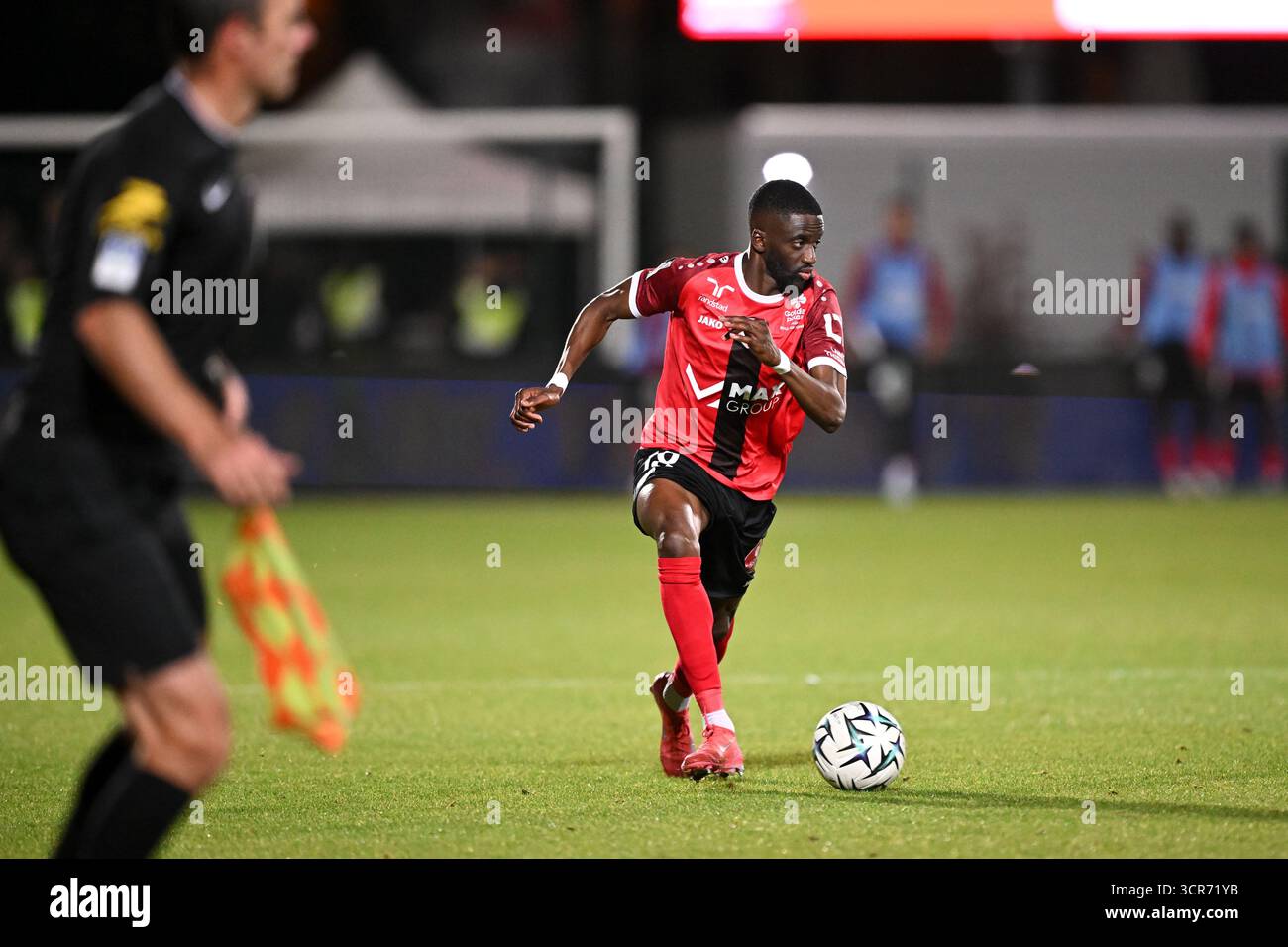 18 Demba THIAM (usbco) during the Ligue 2 BKT match between Boulogne ...