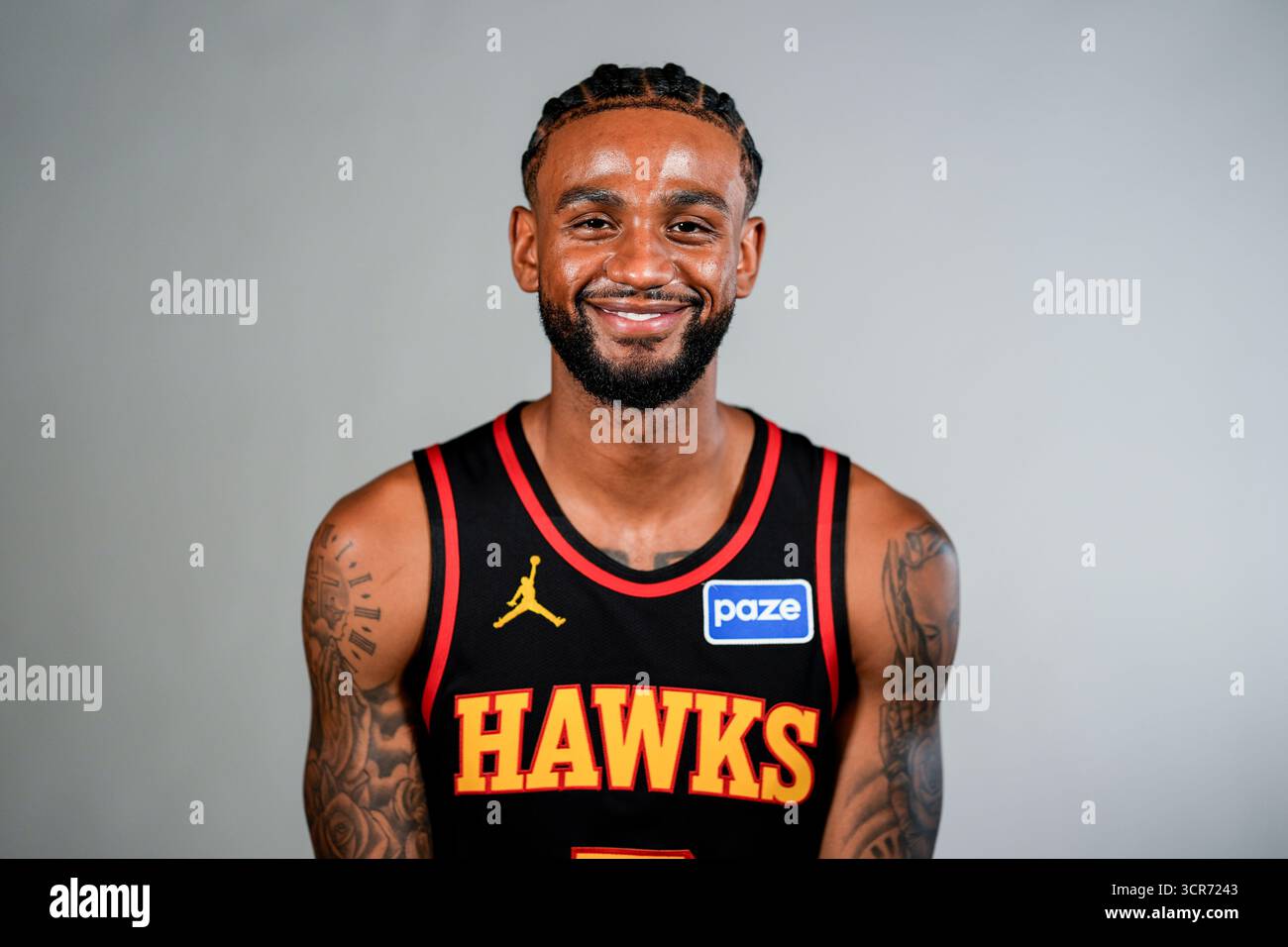 Atlanta Hawks guard Nickeil Alexander-Walker (7) poses for a photo ...