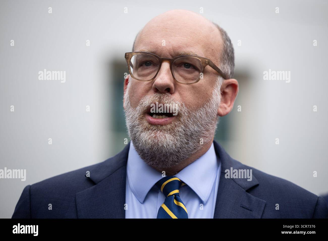 Office of Management and Budget Director Russell Vought speaks with ...
