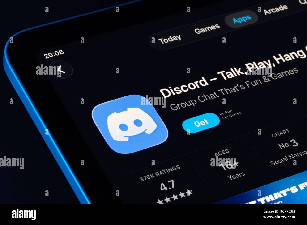 Discord product screen on iPad, Apple Liquid Glass design under iOS 26 ...
