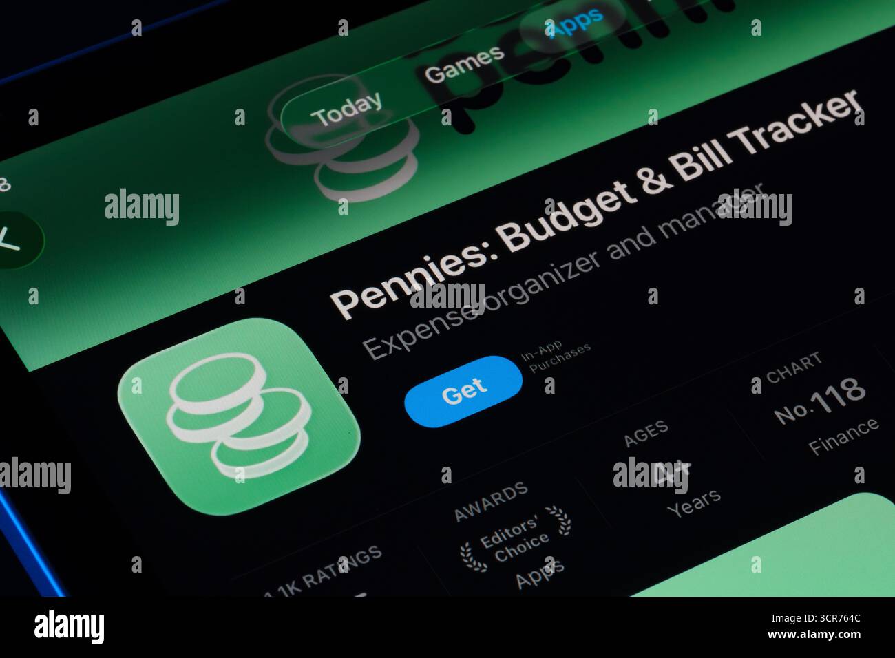 Pennies budget and bill tracker app hi-res stock photography and images ...