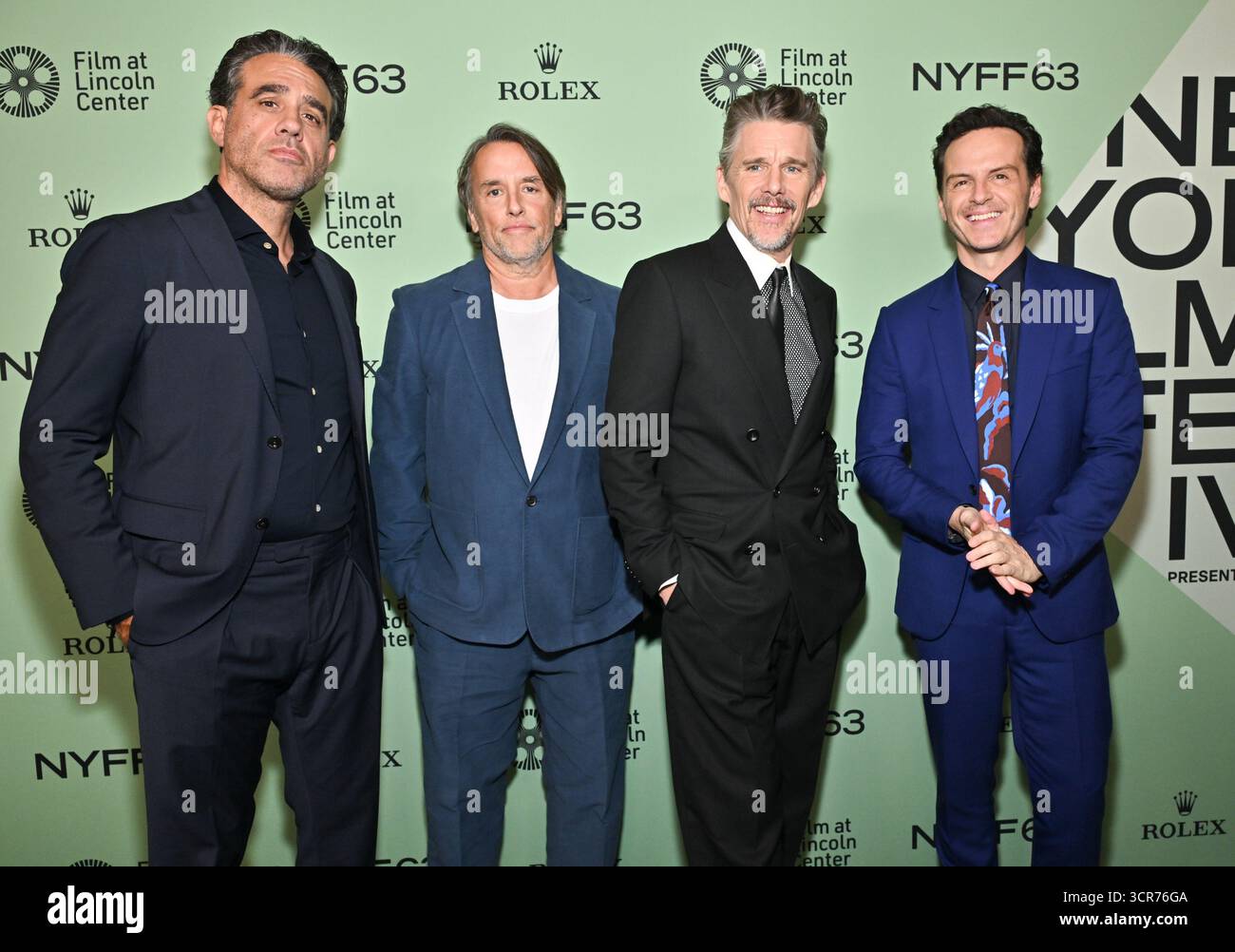 Bobby Cannavale, left, Richard Linklater, Ethan Hawke and Andrew Scott ...