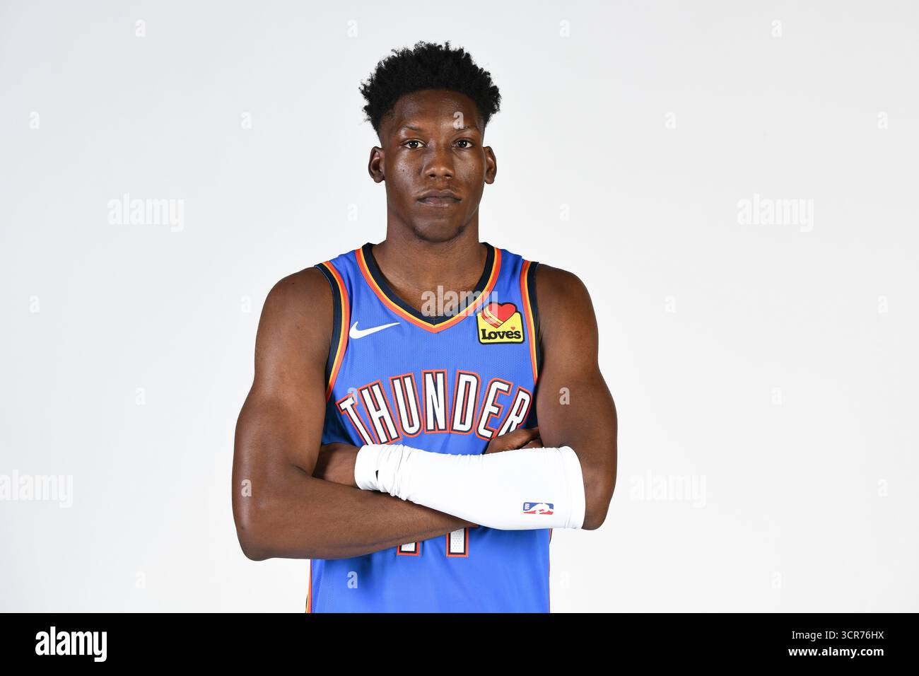 Oklahoma City Thunder guard Jazian Gortman poses for a photo during the ...