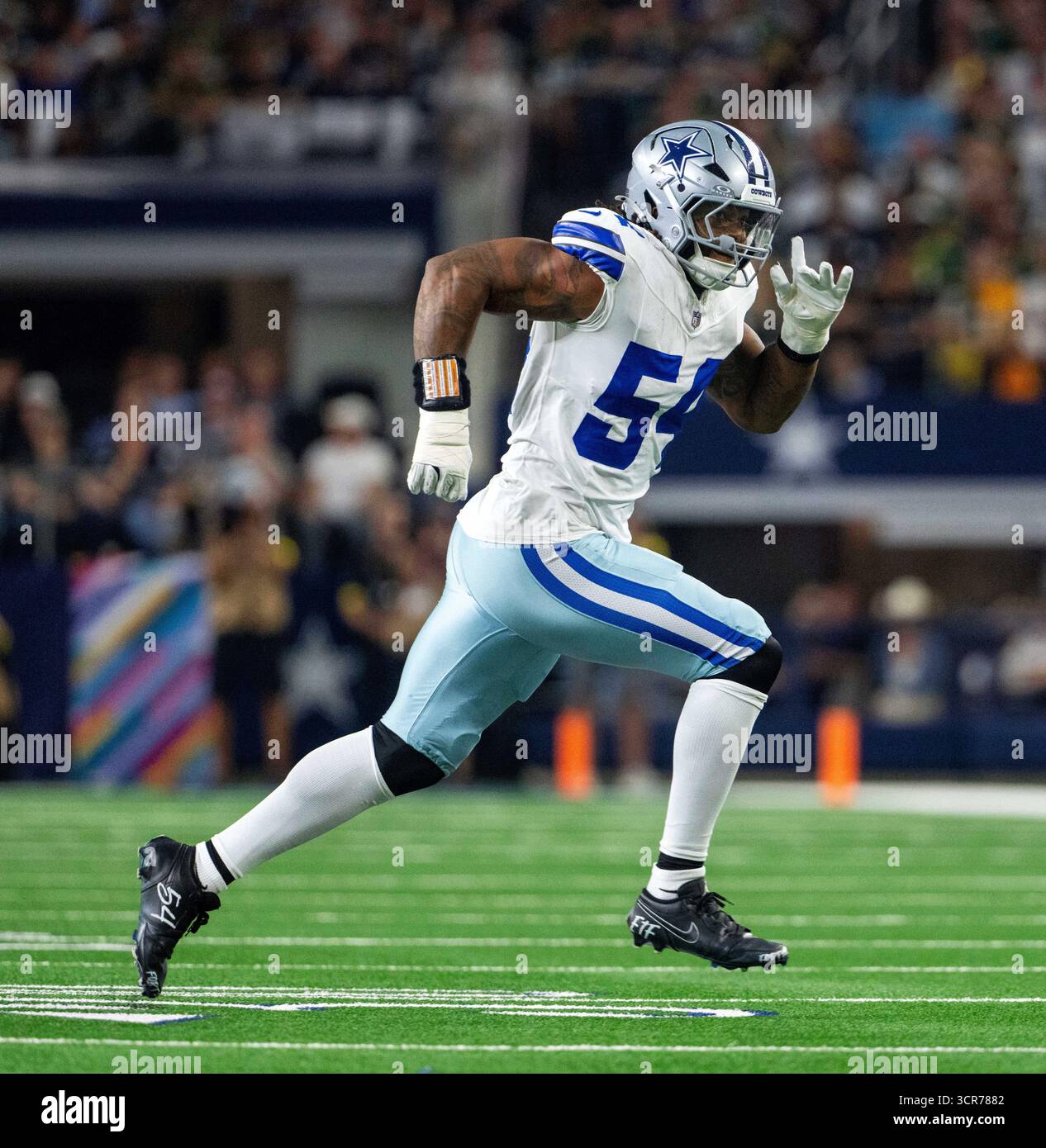 Dallas Cowboys defensive end Sam Williams pursues the play during the ...