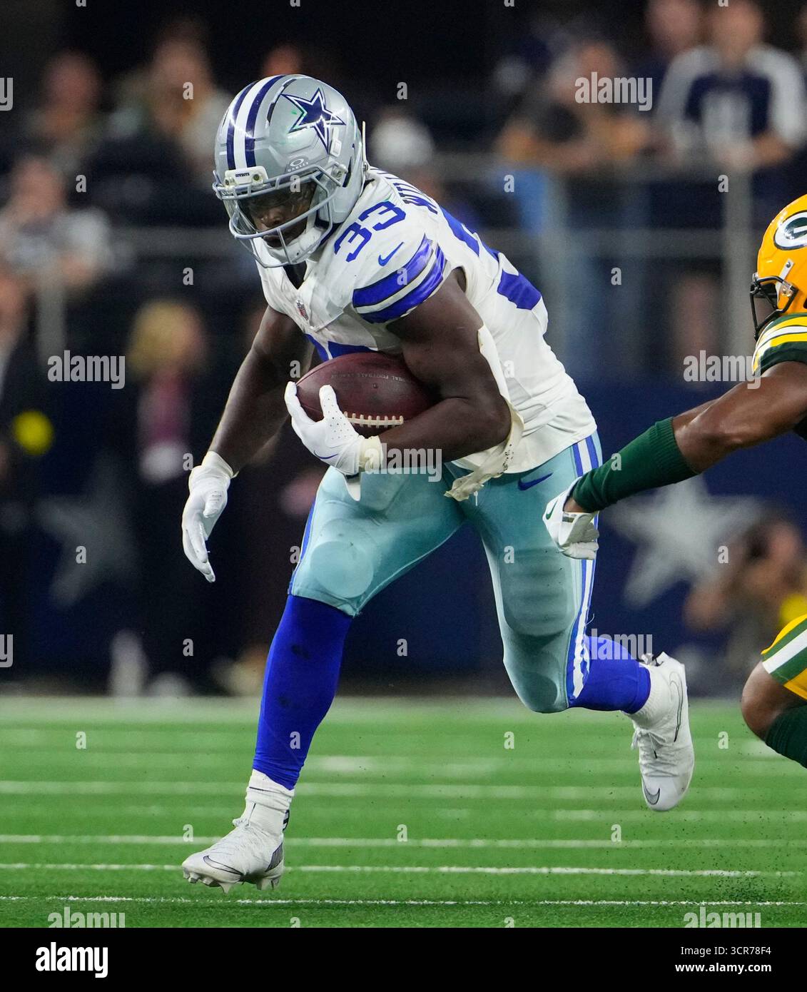 Dallas Cowboys running back Javonte Williams carries the ball upfield ...