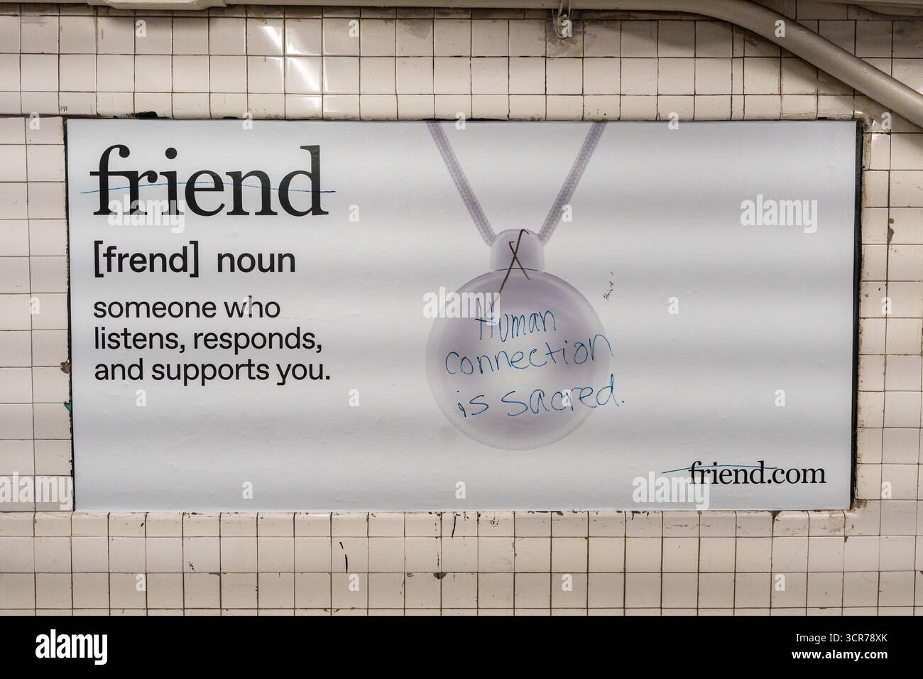Nyc subway ad campaign friend hi-res stock photography and images - Alamy