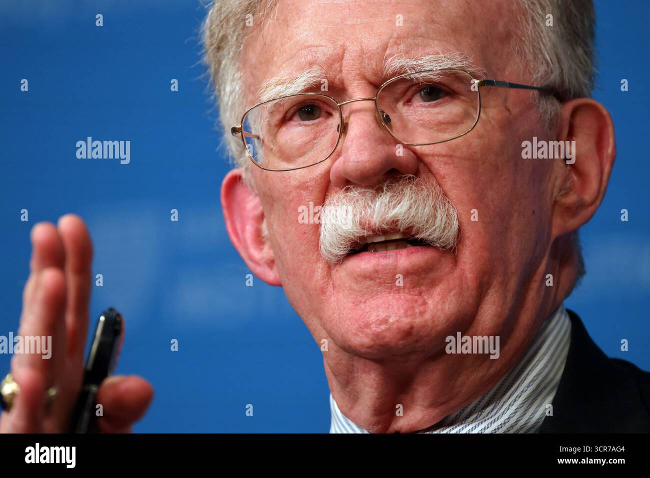 John Bolton speaks at Harvard Kennedy School's John F Kennedy Jr Forum ...