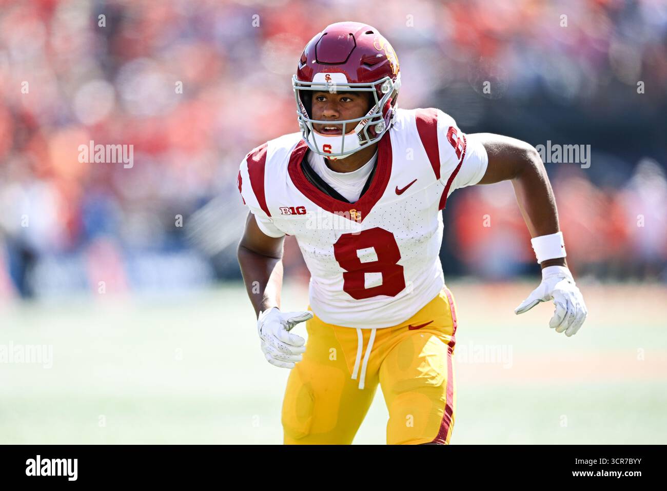 CHAMPAIGN, IL - SEPTEMBER 27: USC Trojans WR Ja'Kobi Lane (8) during a ...