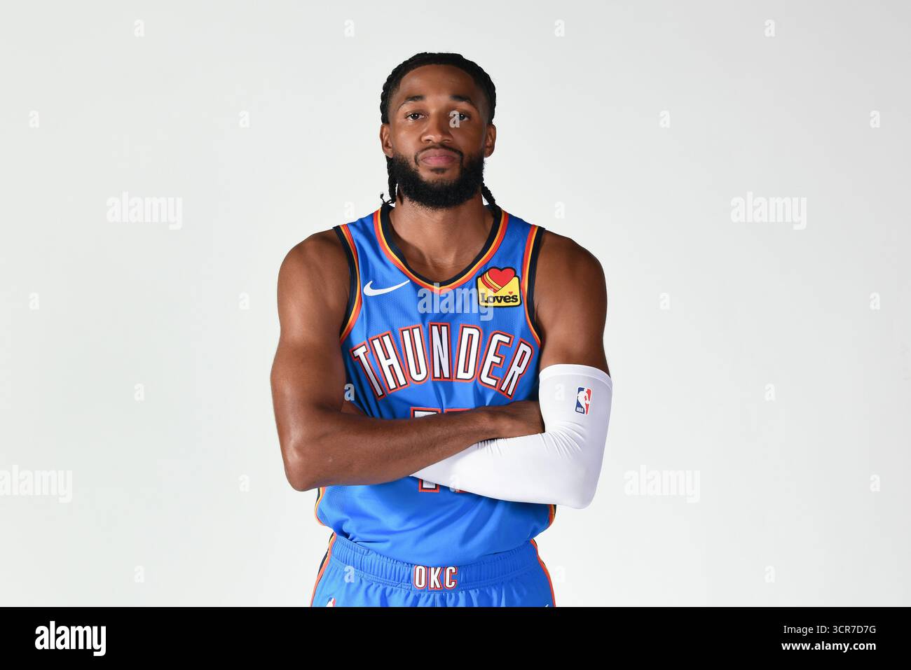 Oklahoma City Thunder guard Isaiah Joe poses for a photo during the NBA ...