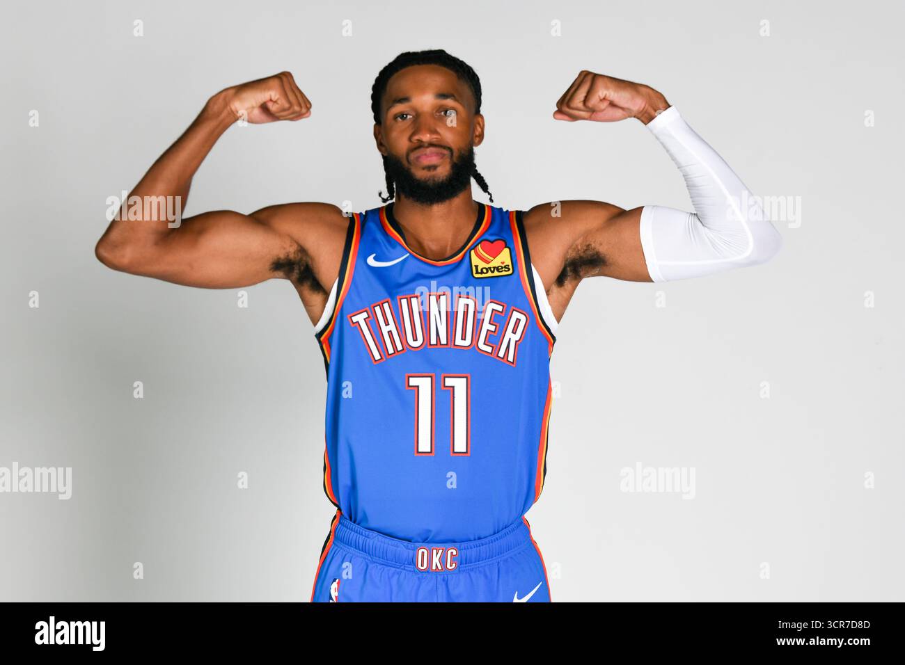 Oklahoma City Thunder guard Isaiah Joe poses for a photo during the NBA ...