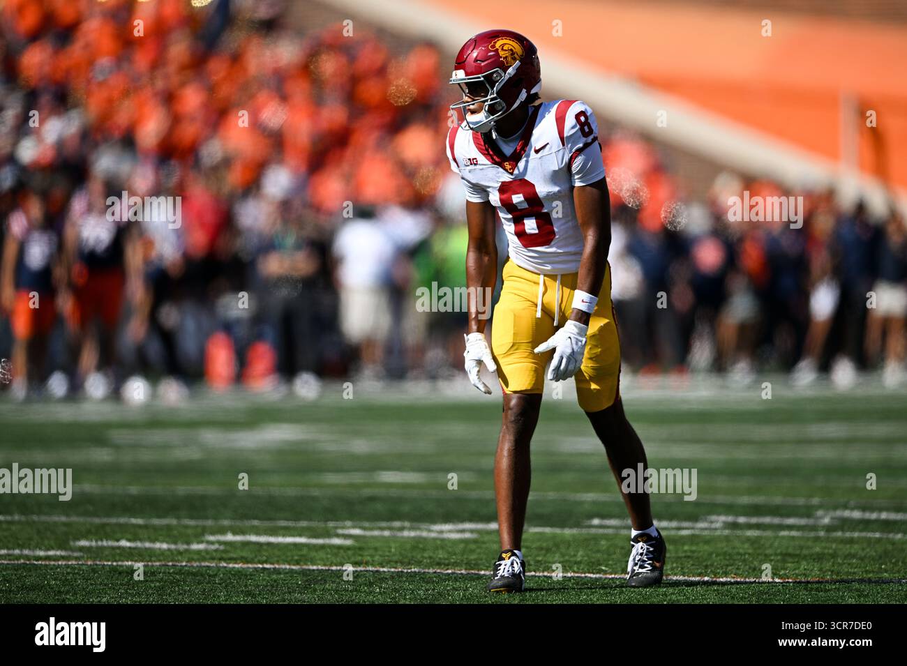 CHAMPAIGN, IL - SEPTEMBER 27: USC Trojans WR Ja'Kobi Lane (8) during a ...