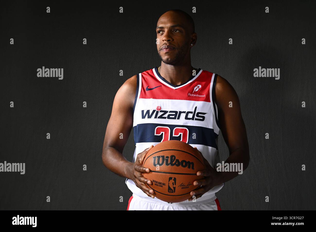 Washington Wizards forward Khris Middleton (22) poses for a photo ...