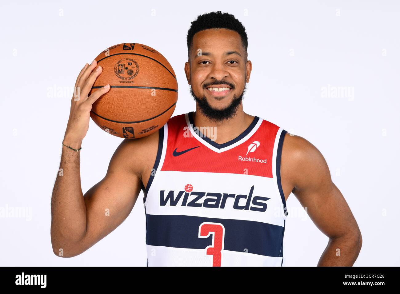 Washington Wizards Guard Cj Mccollum 3 Poses For A Photo During The