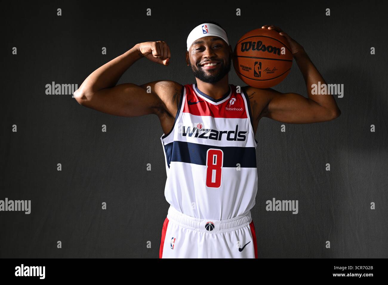 Washington Wizards guard Malaki Branham (8) poses for a photo during ...