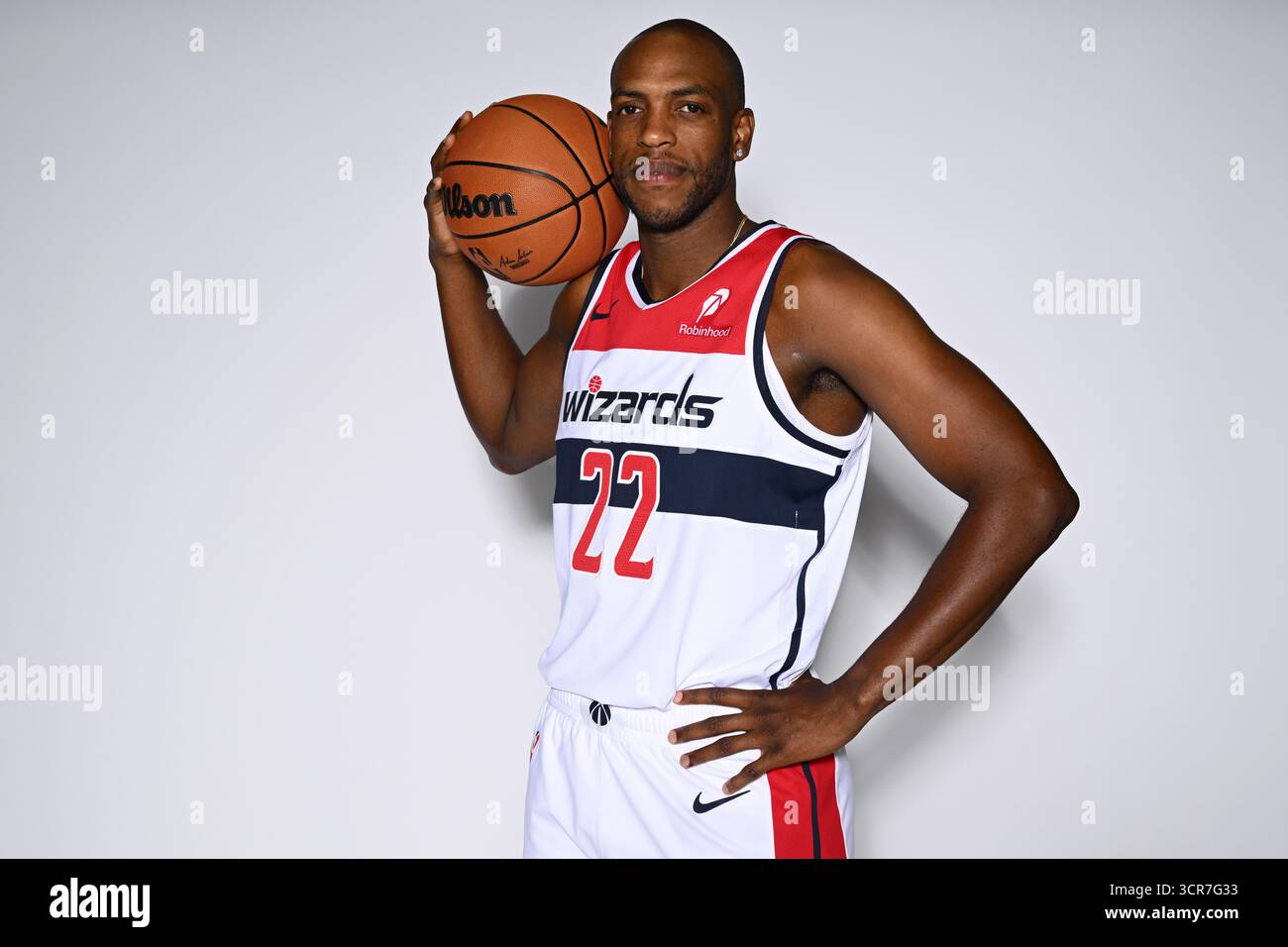 Washington Wizards forward Khris Middleton (22) poses for a photo ...