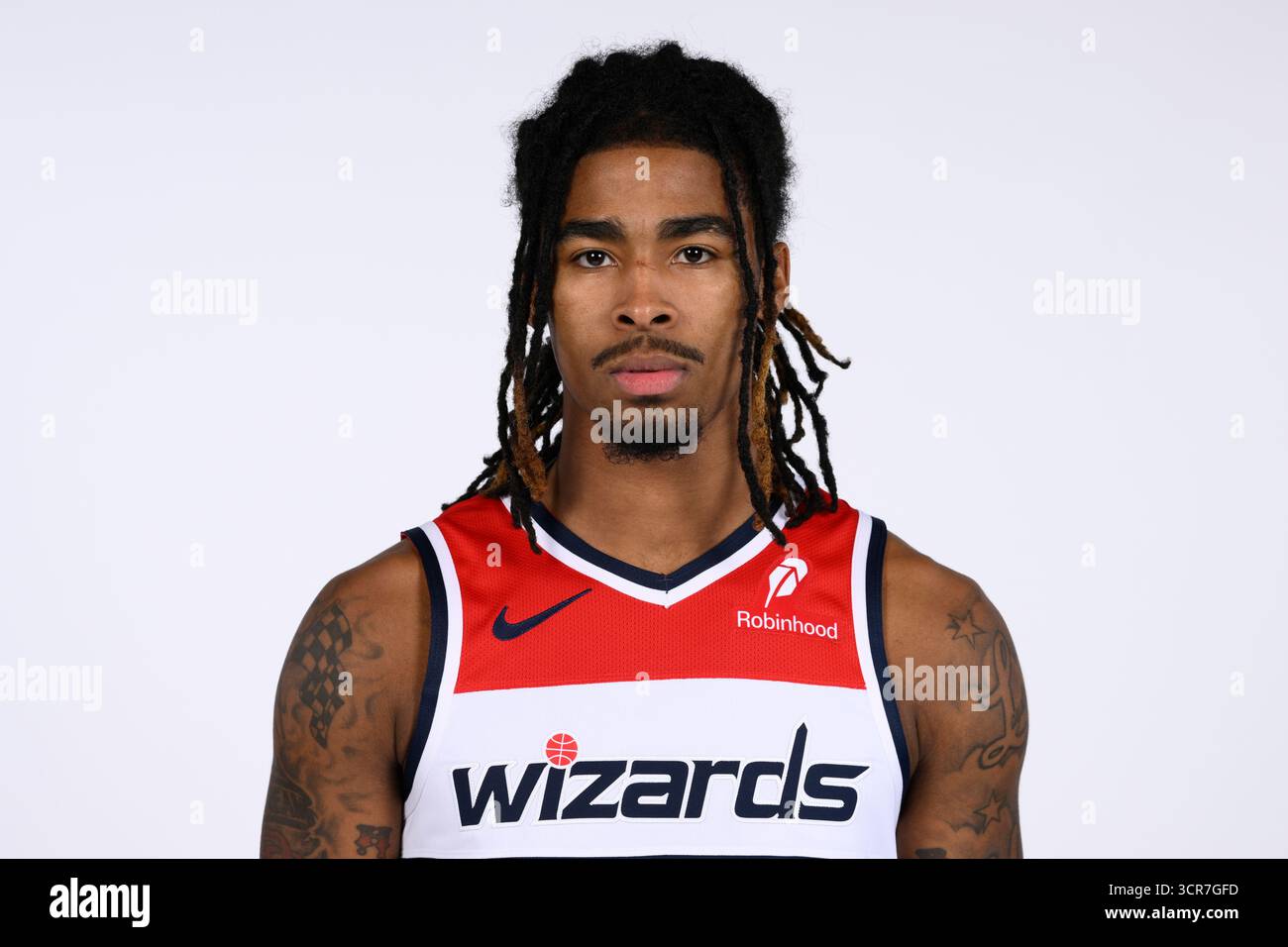 Washington Wizards guard Keshon Gilbert (55) poses for a photo during ...