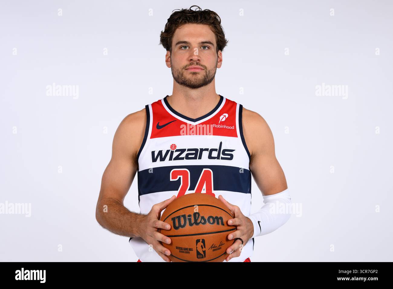 Washington Wizards guard Corey Kispert (24) poses for a photo during ...