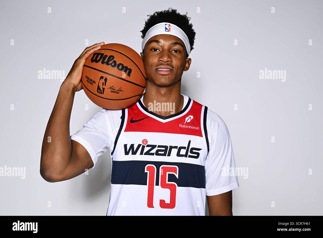 Washington Wizards forward Jonathan Pierre (15) poses for a photo ...