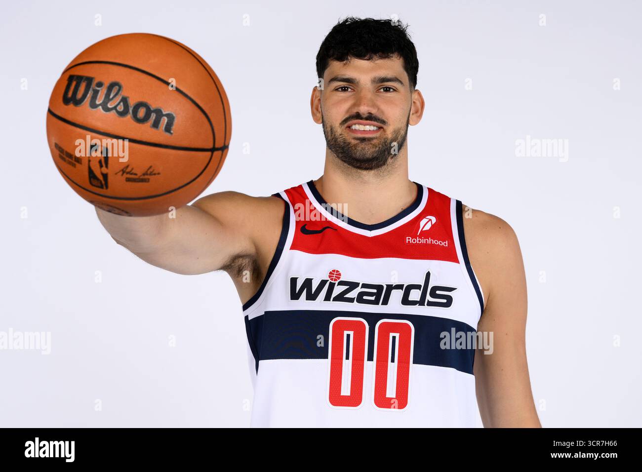 Washington Wizards forward Tristan Vukcevic (00) poses for a photo ...