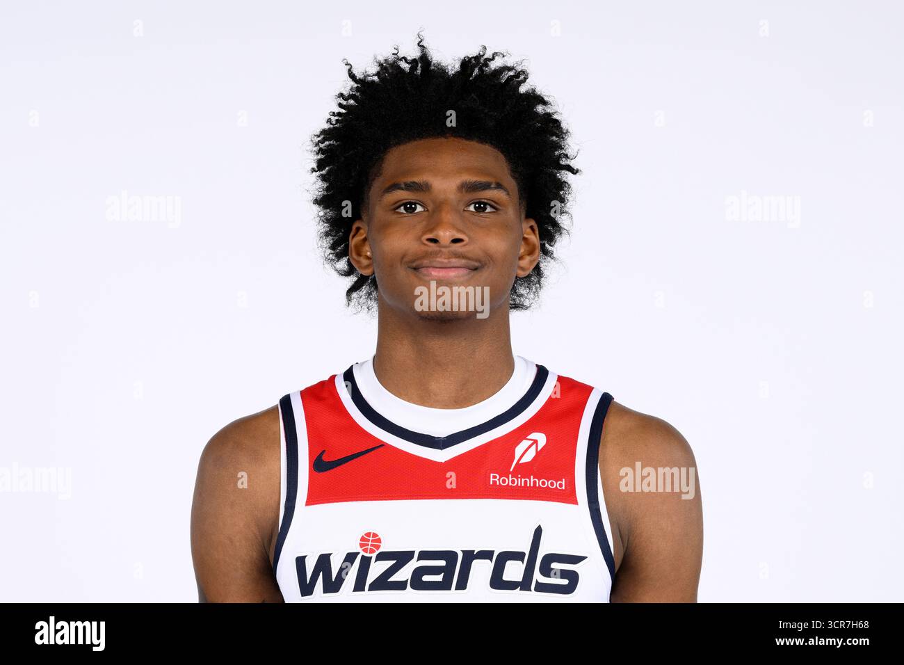 Washington Wizards guard AJ Johnson (4) poses for a photo during the ...