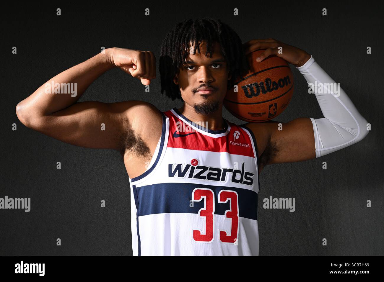 Washington Wizards forward Dillon Jones (33) poses for a photo during ...
