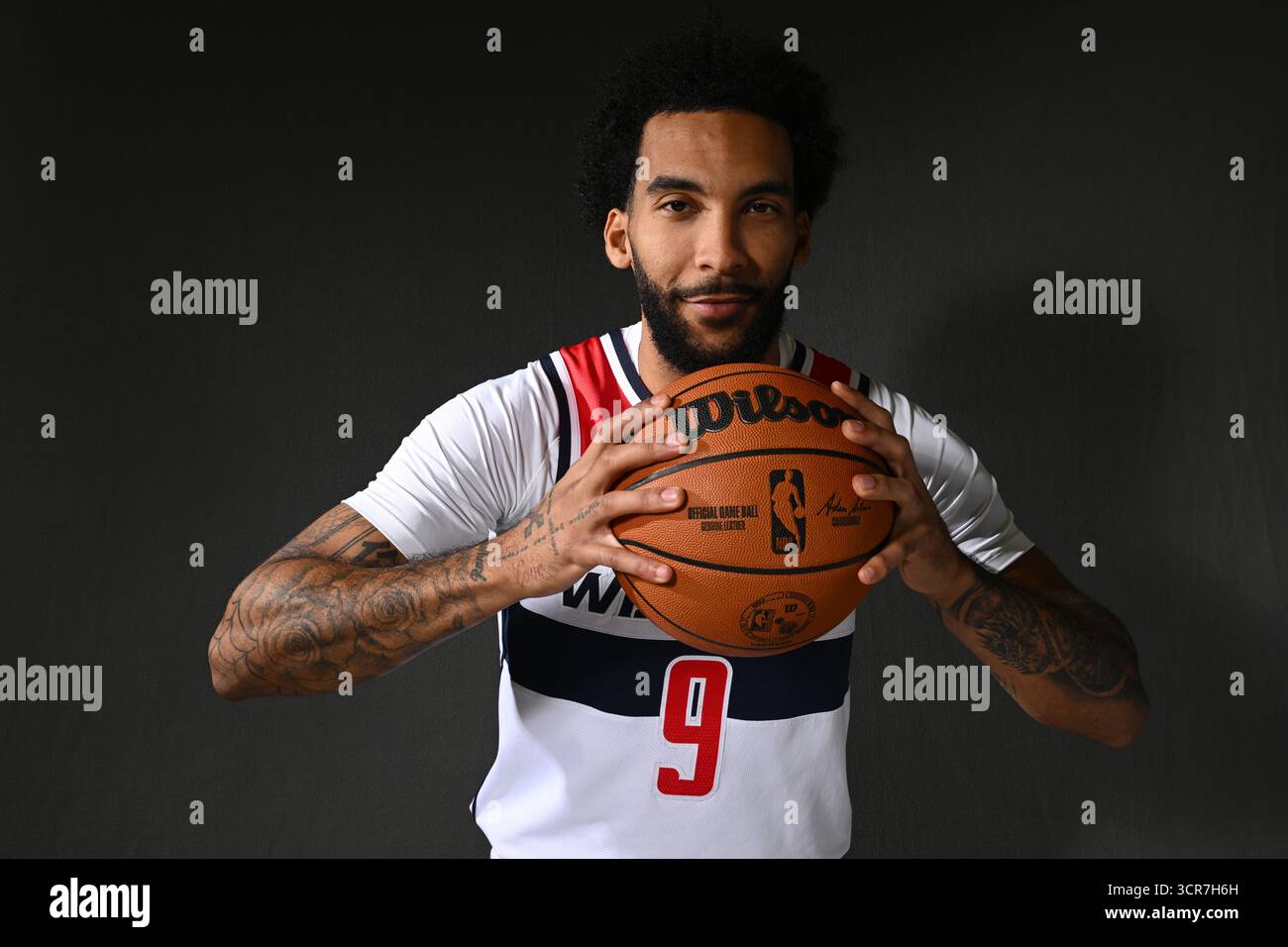 Washington Wizards forward Justin Champagnie (9) poses for a photo ...