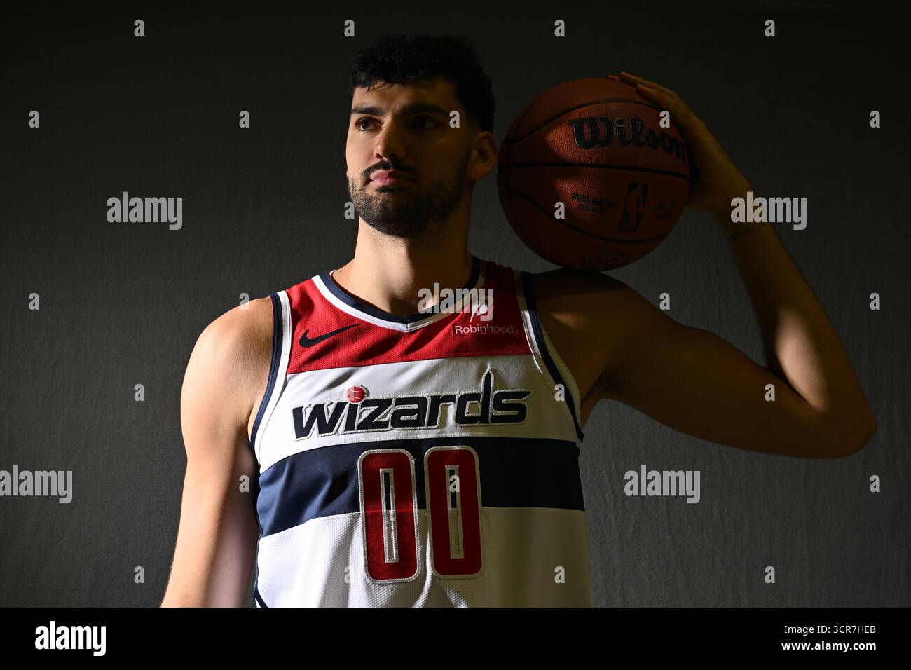 Washington Wizards forward Tristan Vukcevic (00) poses for a photo ...