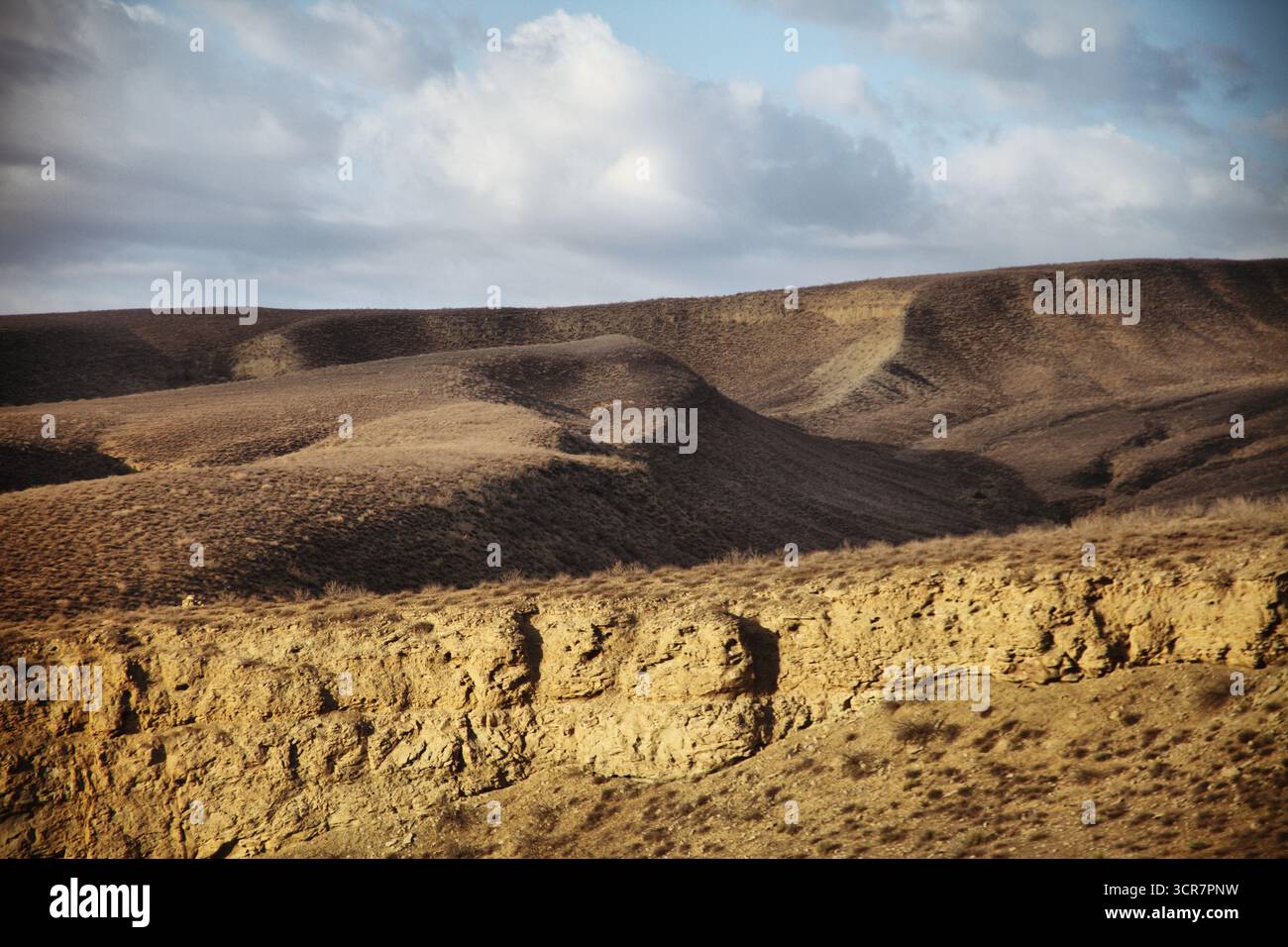 Mountains in the desert, aerial view. Turkmenistan, Iran border Stock ...