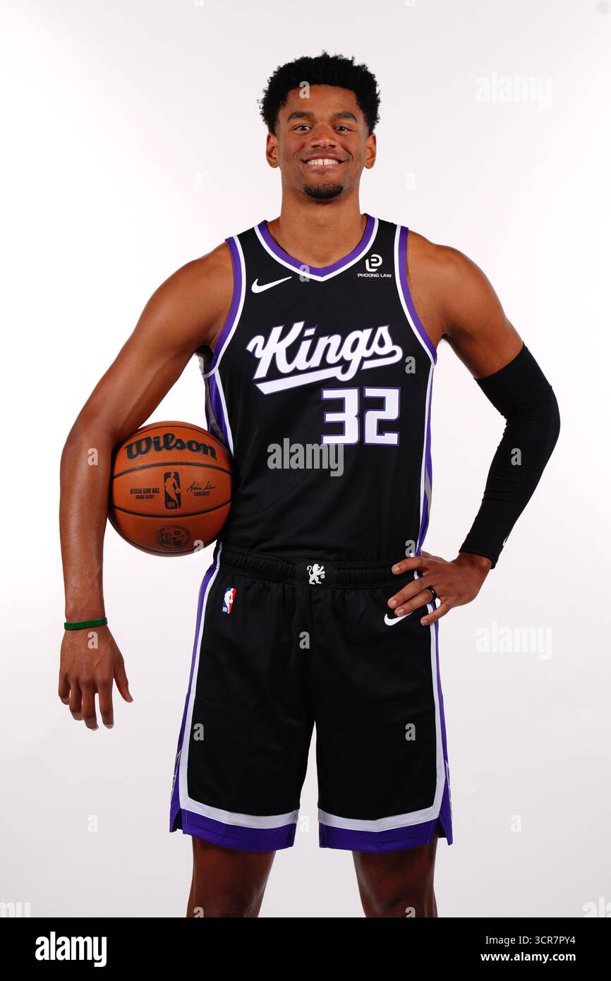 Sacramento Kings center Dylan Cardwell poses during the NBA basketball ...