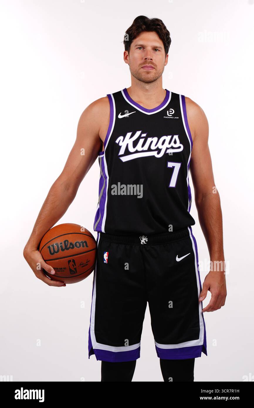 Sacramento Kings forward Doug McDermott poses during the NBA basketball ...