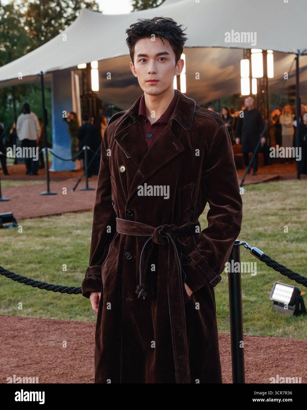 Leo Wu attends the Burberry Summer 2026 Show held at the Perks Field ...