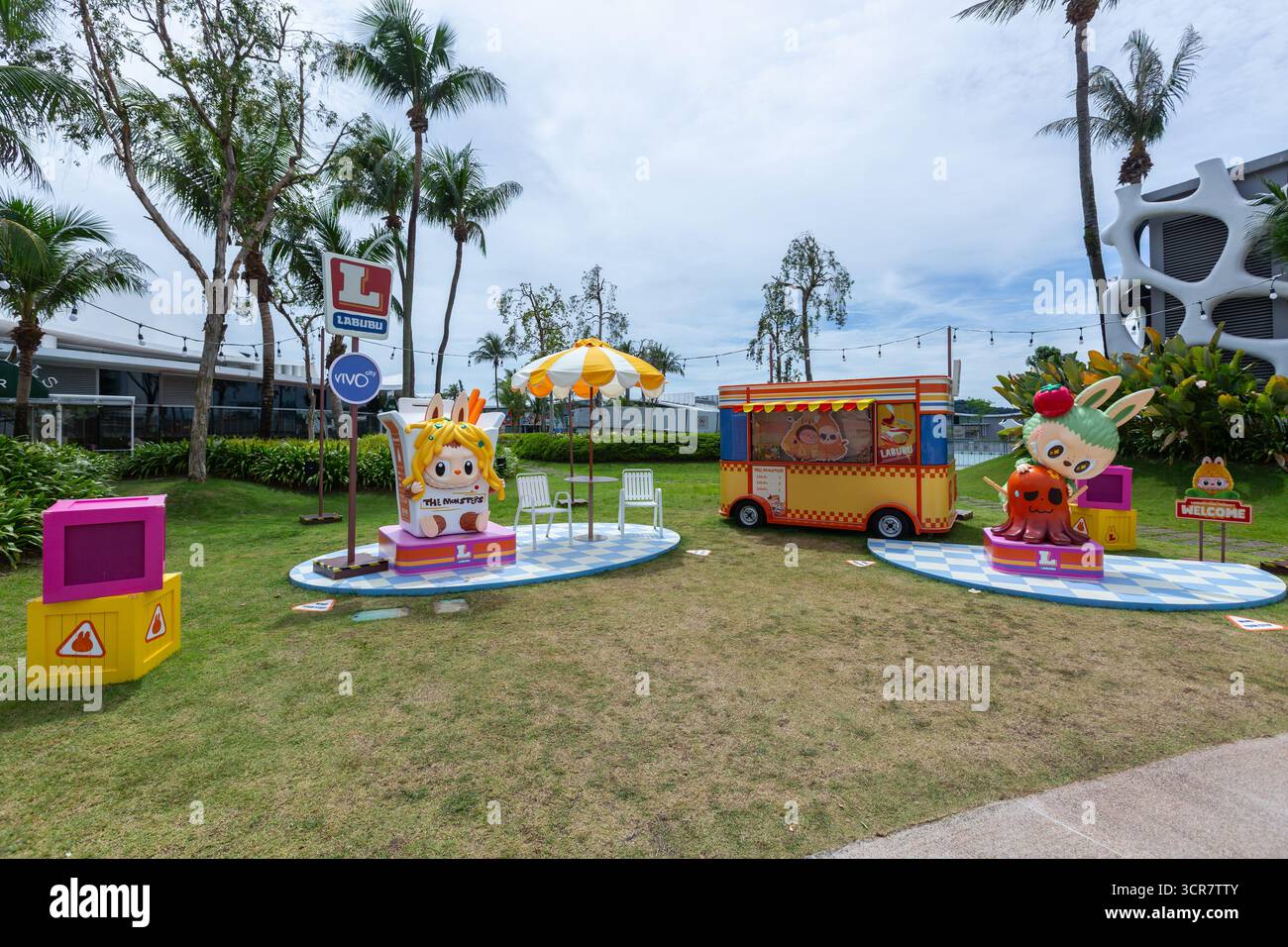 Labubu Mini Market Pop up event, photo zone, Singapore Stock Photo - Alamy