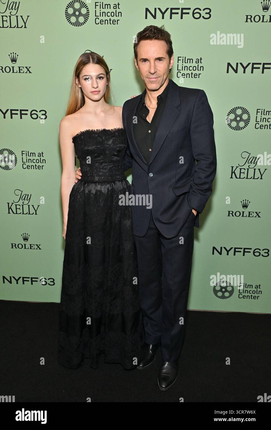 Alessandro Nivola, right, and daughter May Nivola attend the premiere ...