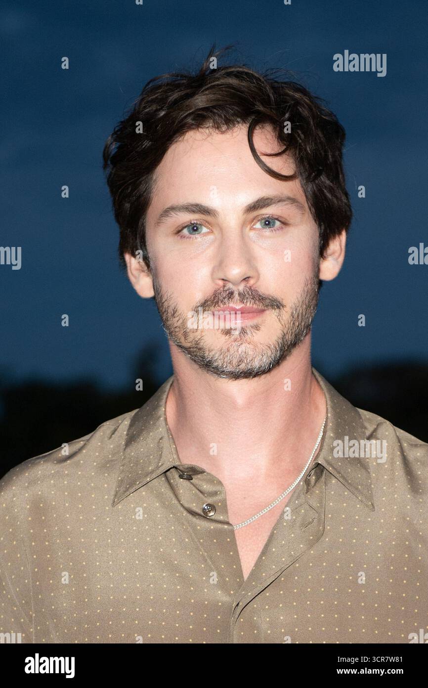 Logan Lerman attending the Saint Laurent Womenswear Spring/Summer 2026 ...