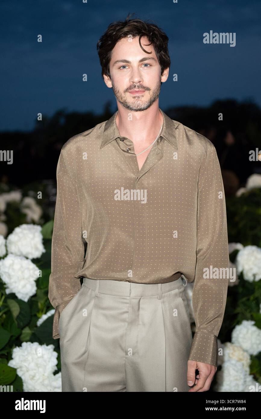 Logan Lerman attending the Saint Laurent Womenswear Spring/Summer 2026 ...