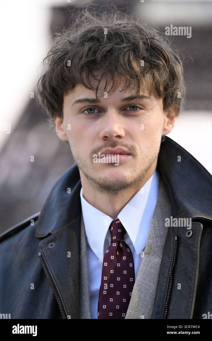 Christopher Briney attending the Saint Laurent Womenswear Spring/Summer ...